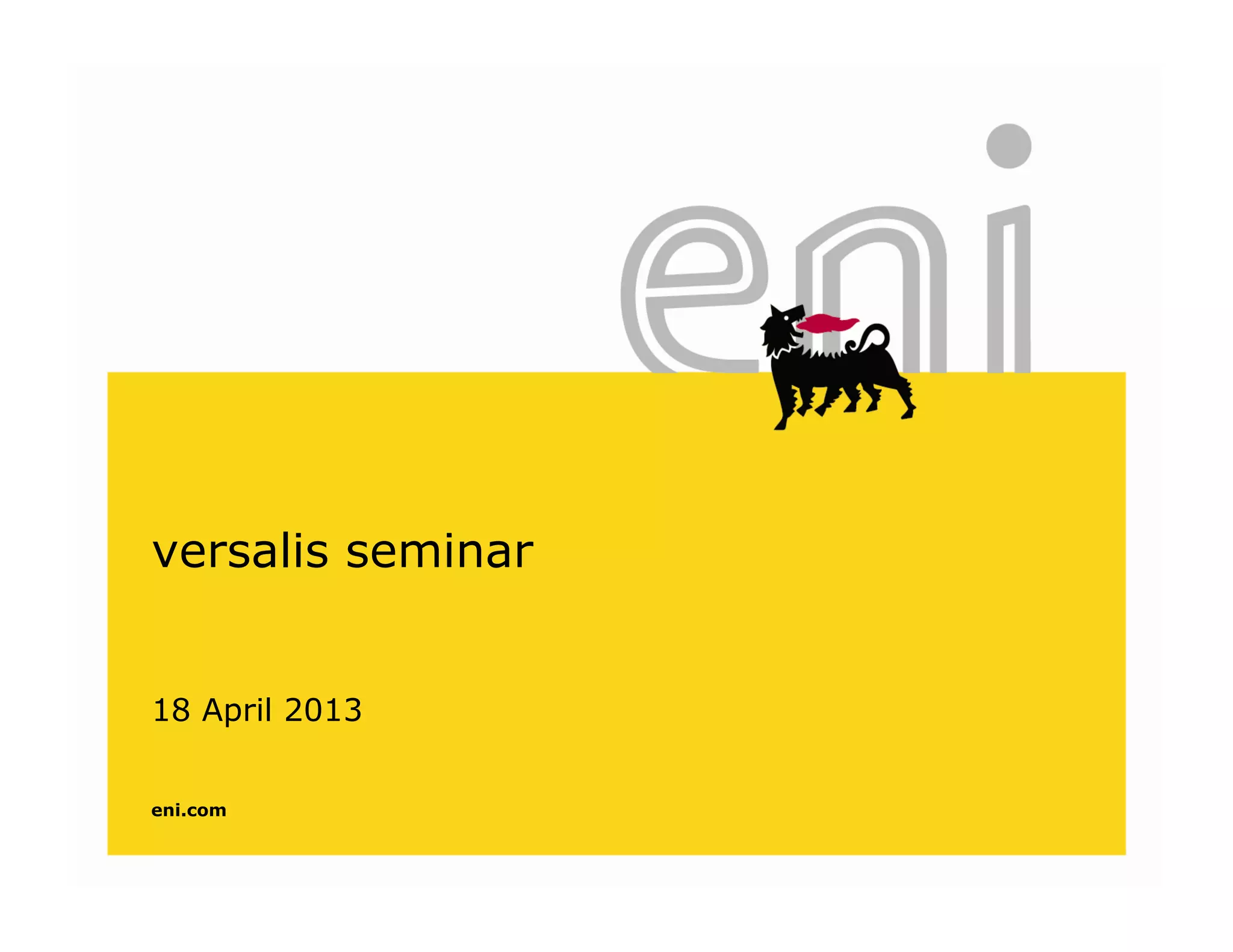 versalis seminar | PPT