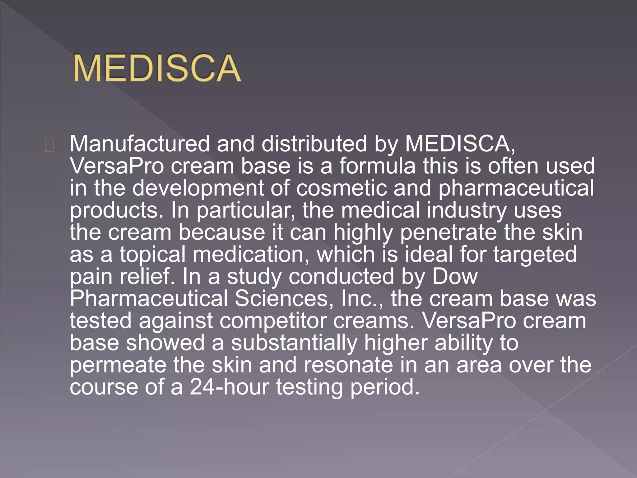 VersaPro Cream Base | PPTX