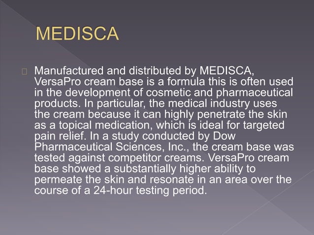 VersaPro Cream Base | PPTX