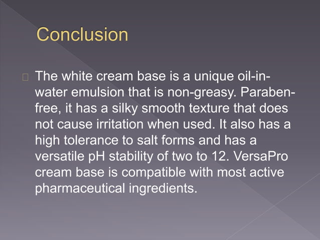 VersaPro Cream Base | PPTX