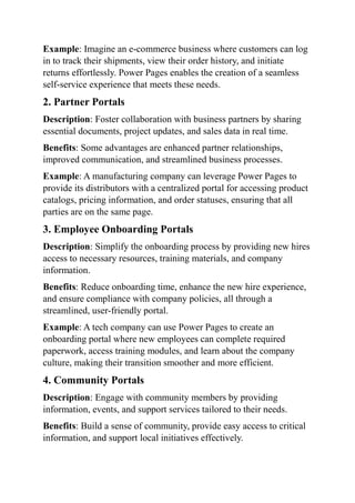 Transform Your Business with Power Pages: Versatile Use Cases Across ...