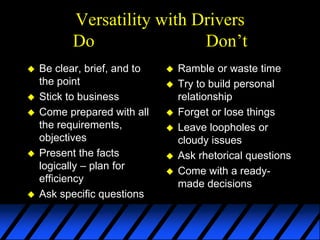 Harvey Robbins - Versatility | PPT