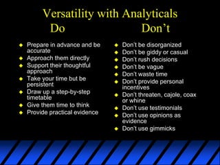 Harvey Robbins - Versatility | PPT