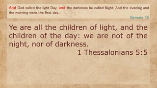Genesis 1:5 - Meditate the Scripture Daily Verse by Verse | PPTX