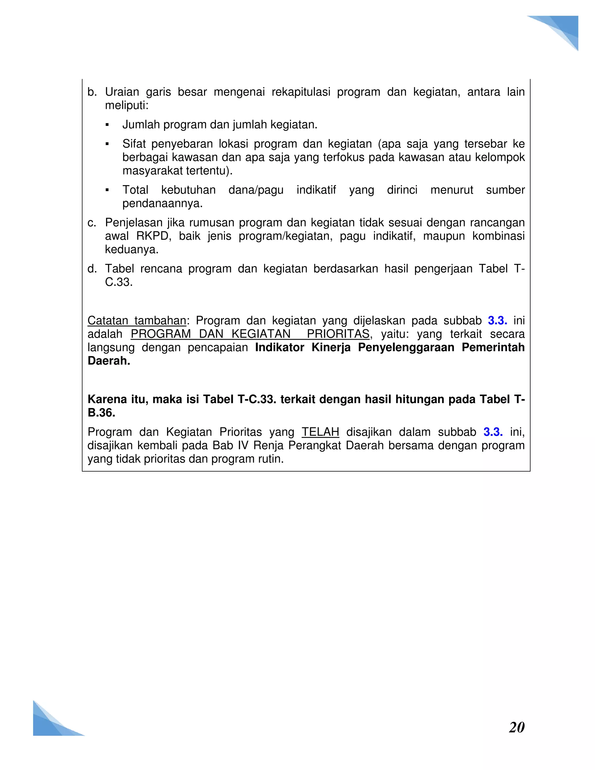 Versi 2 Sekelumit Panduan Ringkas Penyusunan Renja Perangkat Daerah ...