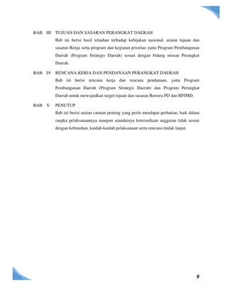 Versi 2 Sekelumit Panduan Ringkas Penyusunan Renja Perangkat Daerah menurut Permendagri 86 Tahun ...