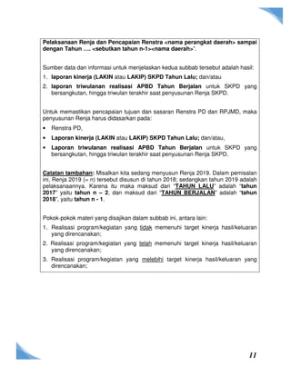 Versi 2 Sekelumit Panduan Ringkas Penyusunan Renja Perangkat Daerah menurut Permendagri 86 Tahun ...