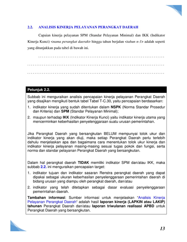 Versi 2 Sekelumit Panduan Ringkas Penyusunan Renja Perangkat Daerah menurut Permendagri 86 Tahun ...