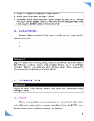 Versi 2 Sekelumit Panduan Ringkas Penyusunan Renja Perangkat Daerah menurut Permendagri 86 Tahun ...