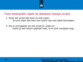 Versiebeheer van database changes | PPT | Databases | Computer Software ...
