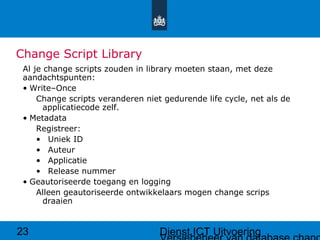 Versiebeheer van database changes | PPT | Databases | Computer Software ...