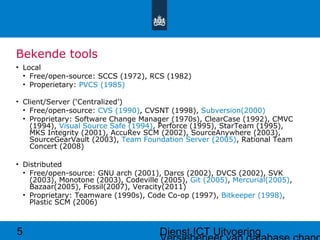 Versiebeheer van database changes | PPT | Databases | Computer Software ...