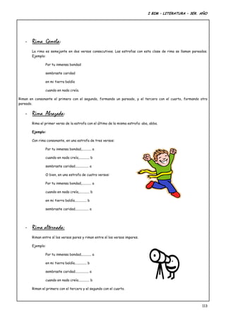 Versificacion 3ro | DOC