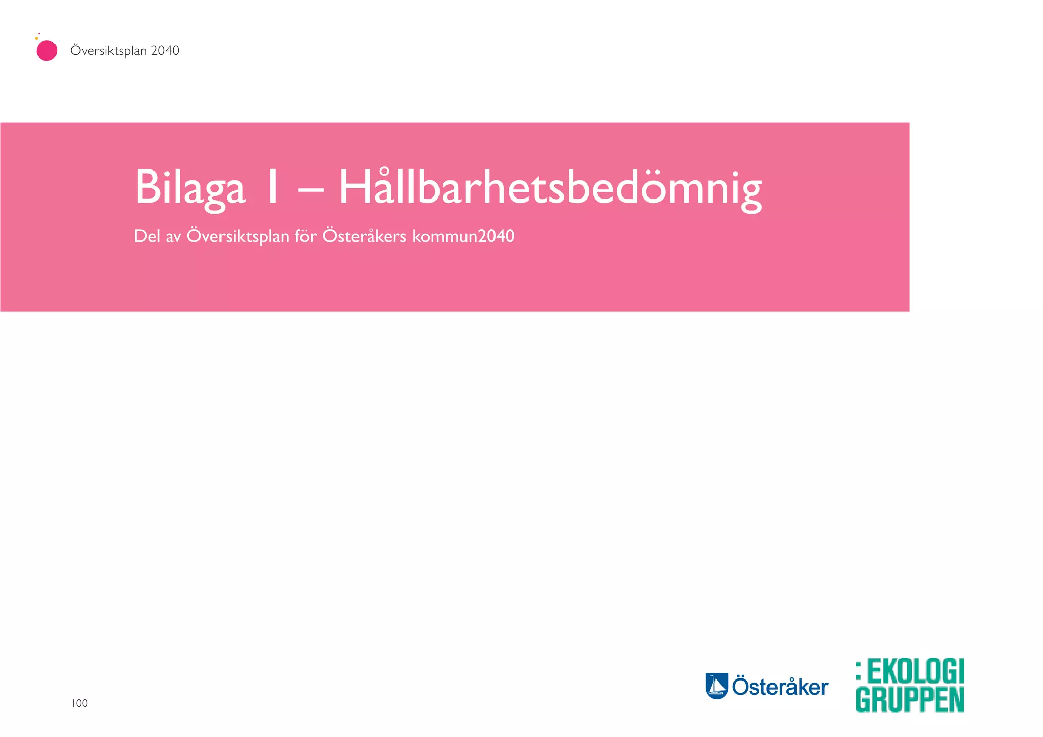 Översiktsplan 2040 bilaga 1 | PPT