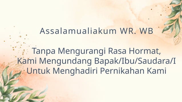 Versi Landscape Update (03) pernikahan kristen | PPT