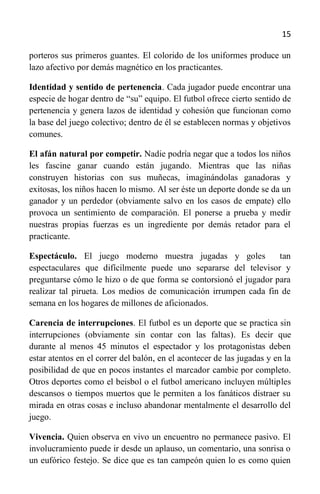 Versión incompleta libro Pedagogía del Fútbol Infantil escrito por el ...