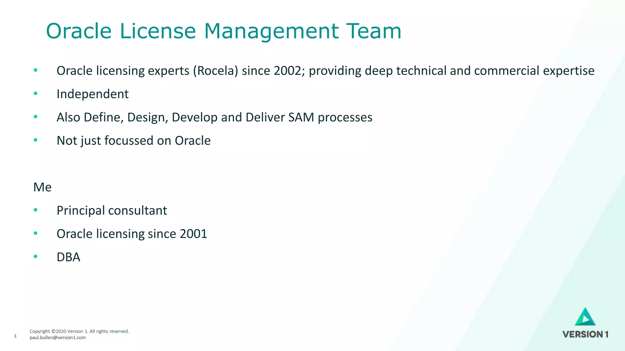 Version 1 Oracle Java Licensing changes -- what is really going on ...