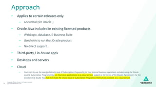 Version 1 Oracle Java Licensing changes -- what is really going on ...