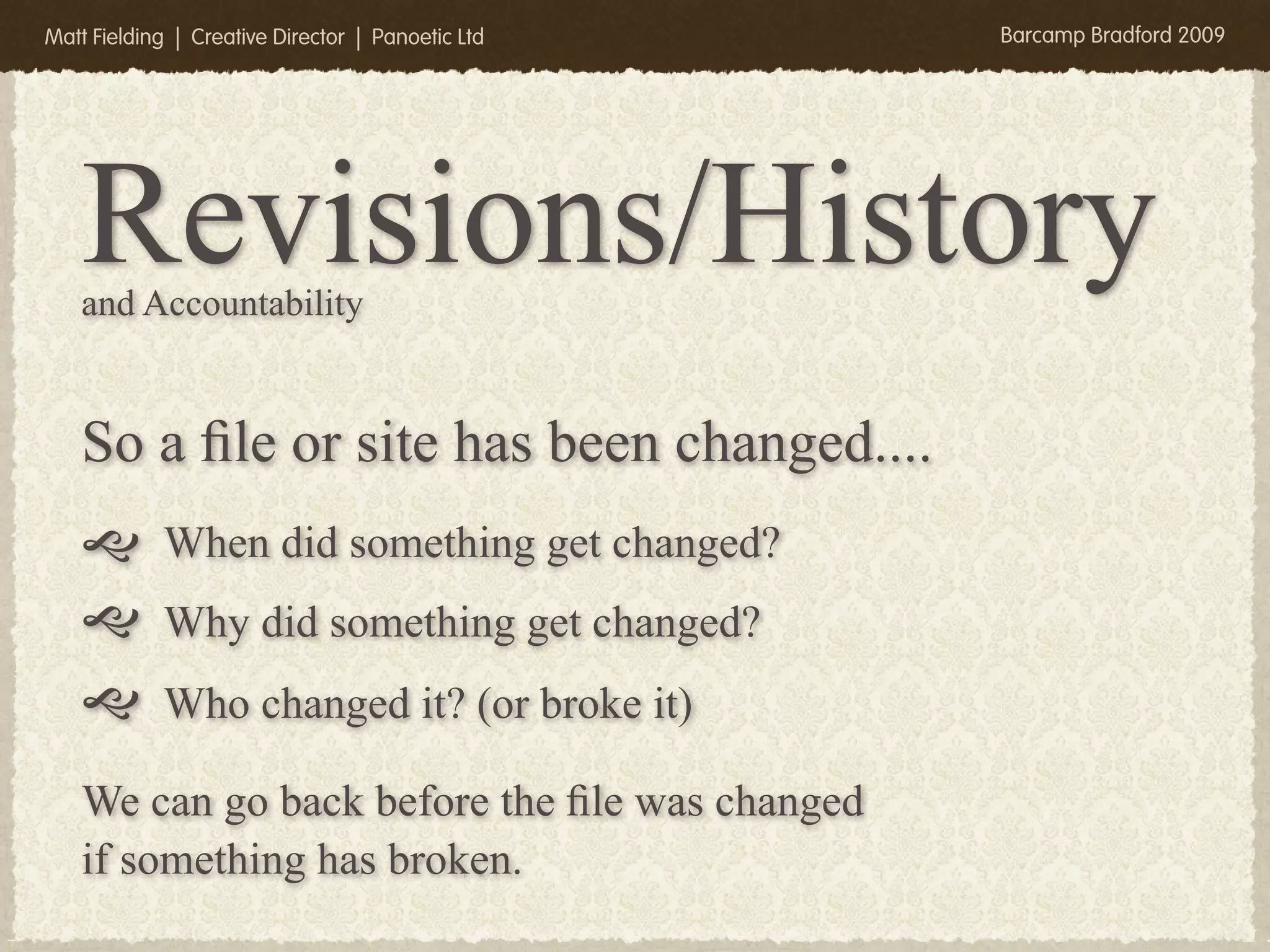 The basics of version control | PDF