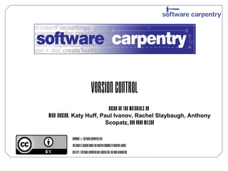 Software Carpentry - Version control slides | PPT