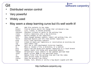 Software Carpentry - Version control slides | PPT