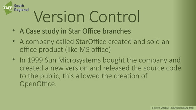 Version Control with Case Study (LibreOffice).pptx | Operating Systems ...