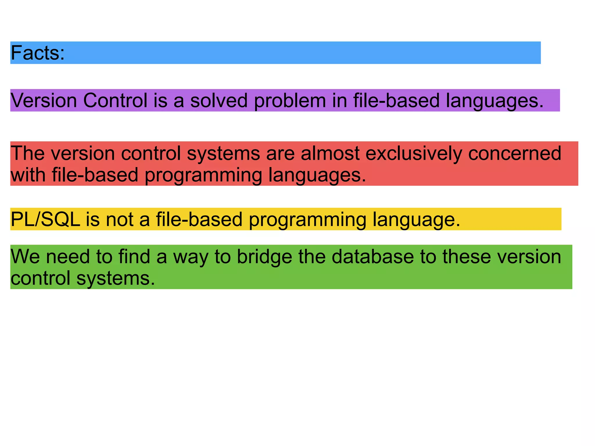 Version control for PL/SQL | PPT