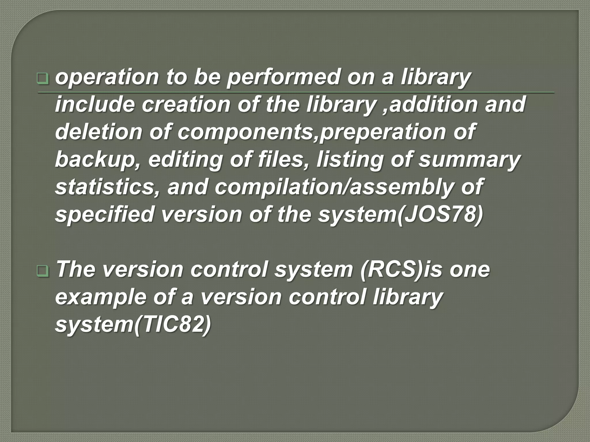 Version control libraries | PPT
