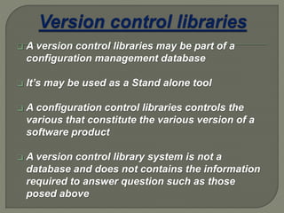 Version control libraries | PPT