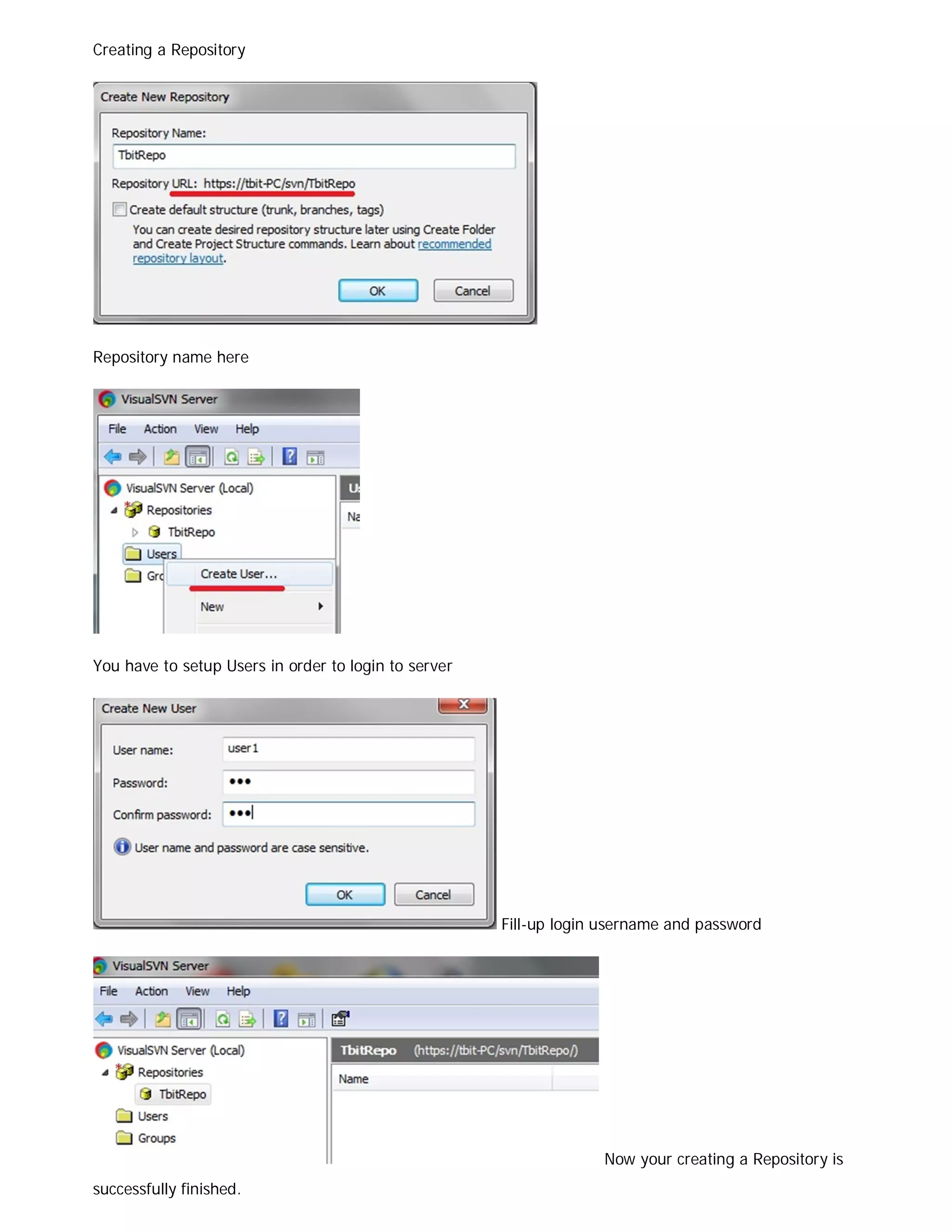 Version controls for php project with visual svn server and tortoisesvn client | PDF
