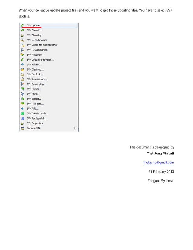 Version Controls For Php Project With Visual Svn Server And Tortoisesvn Client Pdf