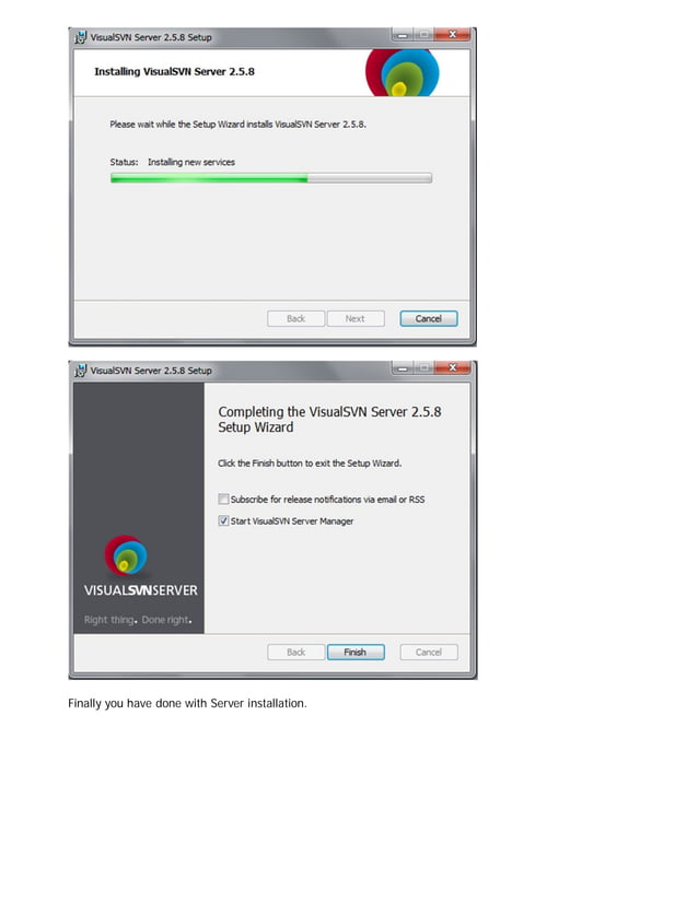 Version controls for php project with visual svn server and tortoisesvn client | PDF
