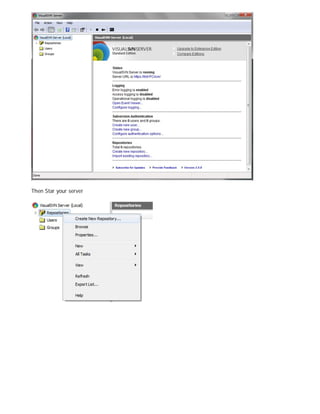 Version controls for php project with visual svn server and tortoisesvn ...