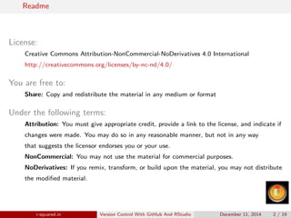 Version Control With GitHub & RStudio | PDF | Operating Systems | Computer Software and Applications