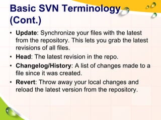 Version Control With Subversion | PPT