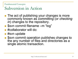 Version control with Subversion | PPT
