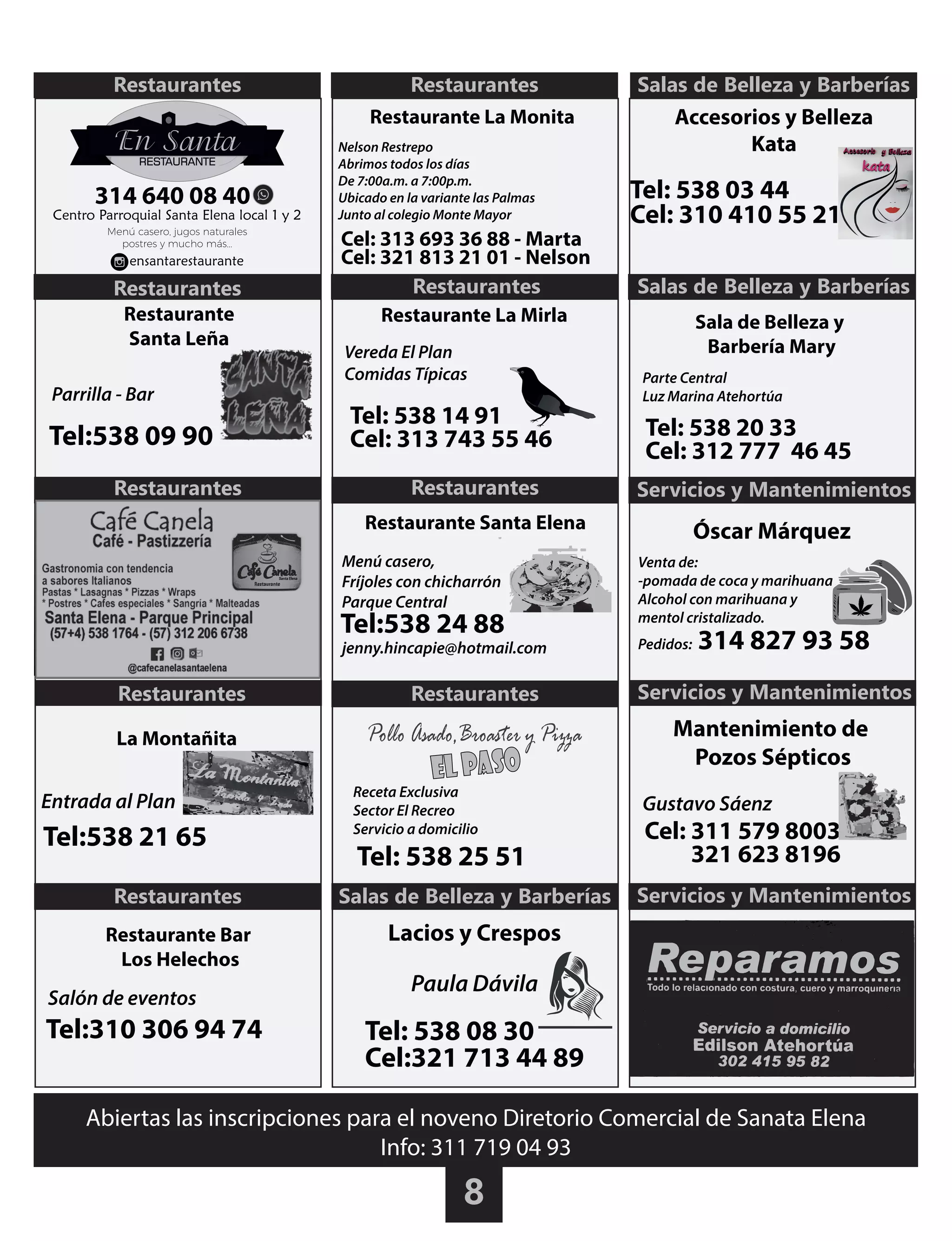 Directorio Comercial Santa Elena | PDF