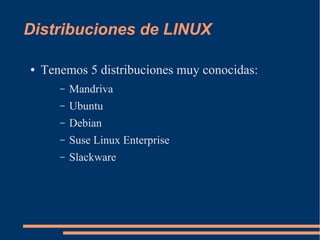 Versiones de Linux | PPT