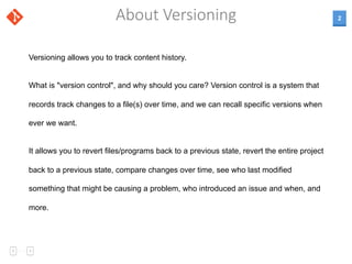 git Versioning | PPT
