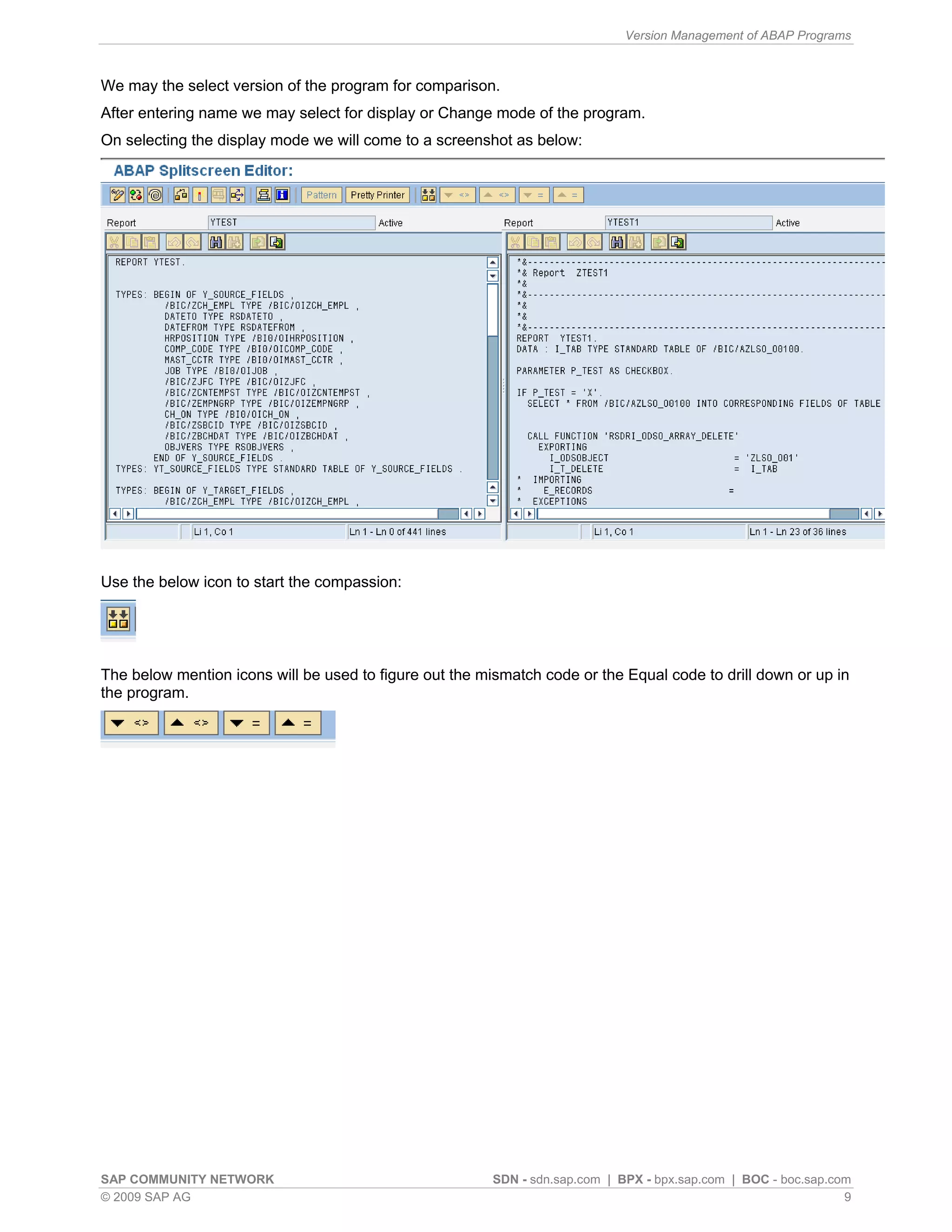 Version management of abap programs | PDF