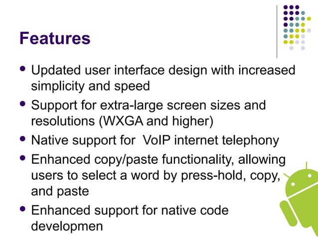 Versions of android | PPT | Operating Systems | Computer Software and Applications