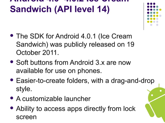 Versions of android | PPT | Operating Systems | Computer Software and ...
