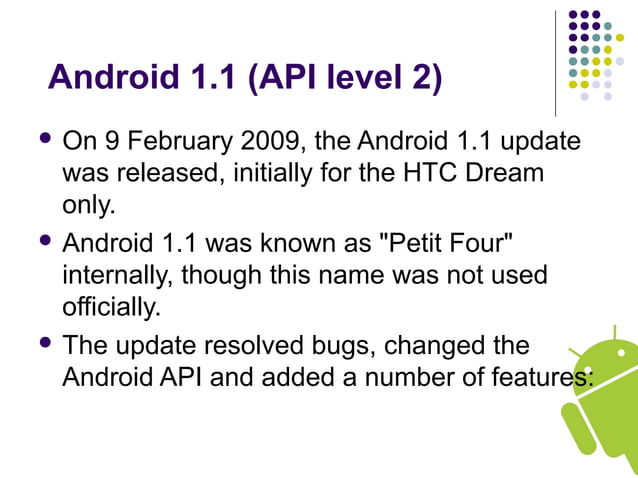 Versions of android | PPT | Operating Systems | Computer Software and Applications
