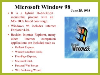 Various Versions of Windows 1 to 10 | PDF