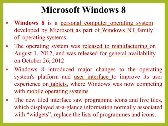 Various Versions of Windows 1 to 10 | PDF