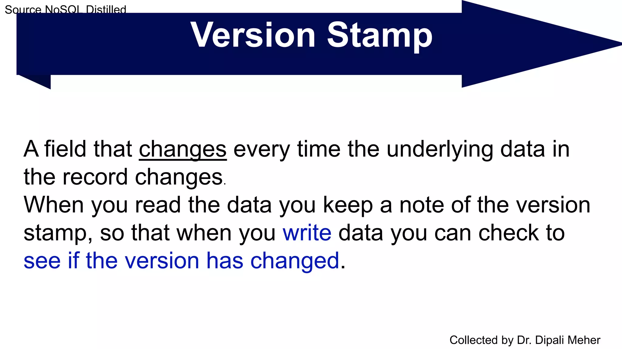 Version Stamps in NOSQL Databases | PPTX