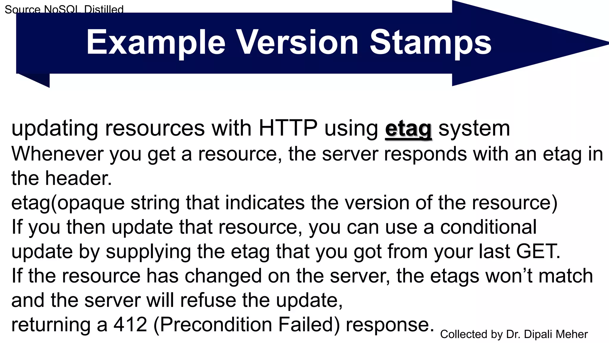 Version Stamps in NOSQL Databases | PPTX
