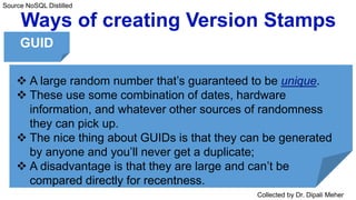 Version Stamps in NOSQL Databases | PPTX