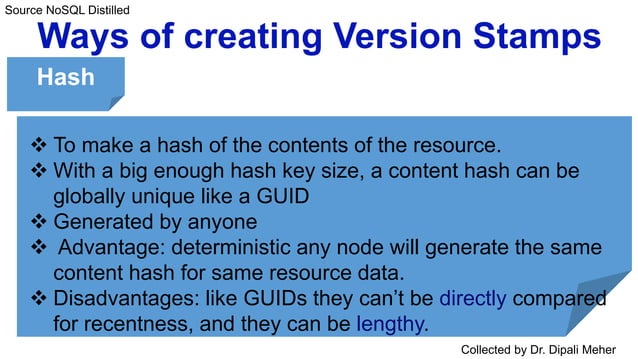 Version Stamps in NOSQL Databases | PPTX | Databases | Computer Software and Applications