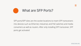 Versitron fiber sfp module ppt | PDF